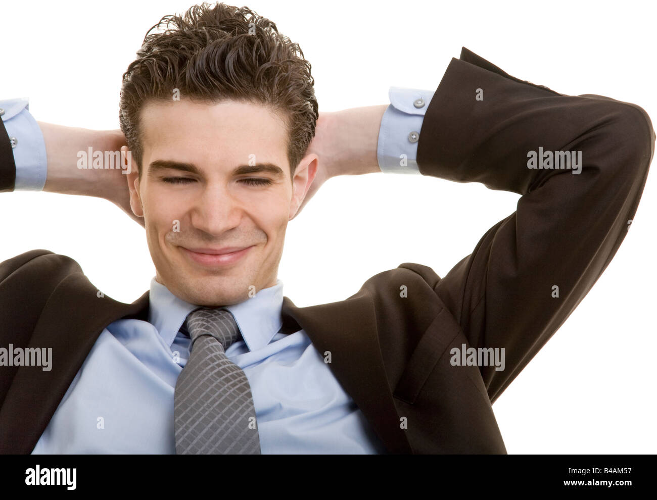 young manager relaxing Stock Photo - Alamy