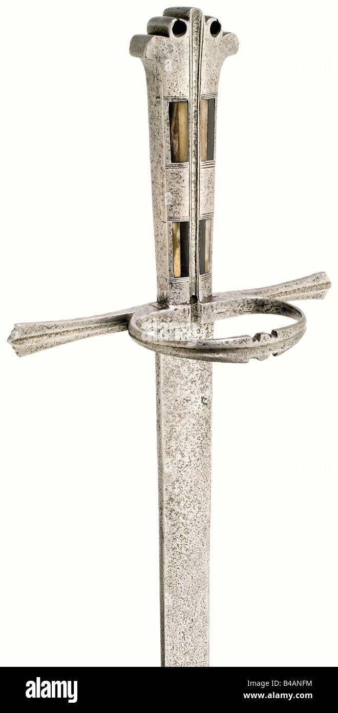 A hunting sword, German, end of the 16th century. Long, (somewhat ...