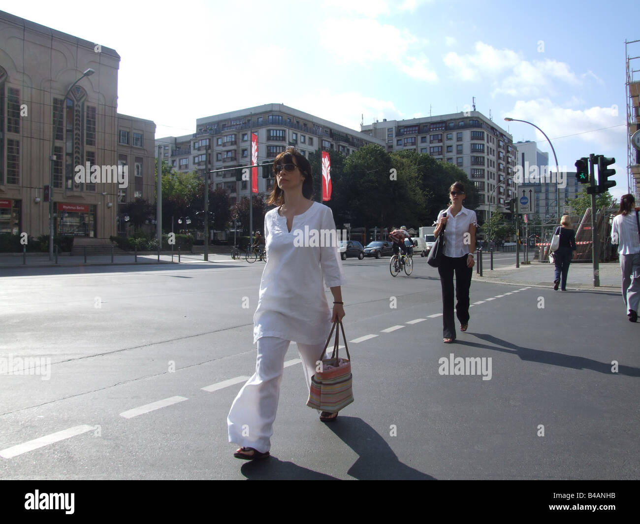 people in street in berlin, germany Stock Photo - Alamy