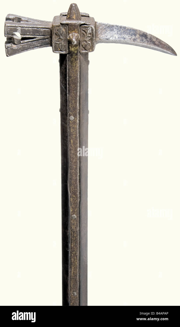 A heavy Late Gothic war hammer, Italian, circa 1480 A heavy iron hammer ...