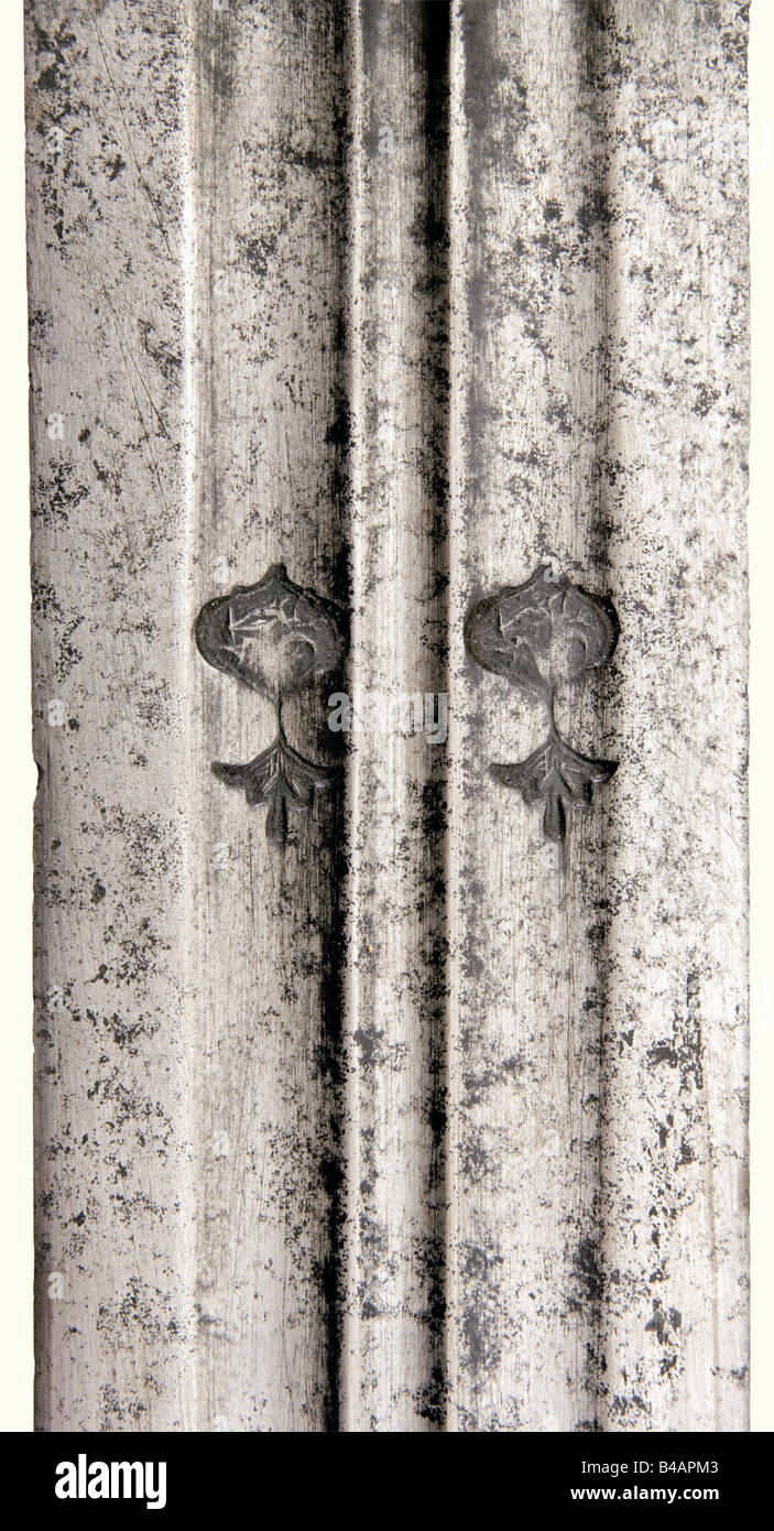 A kinjal with silver scabbard, Georgian, dated 1866 Blade with triple ...