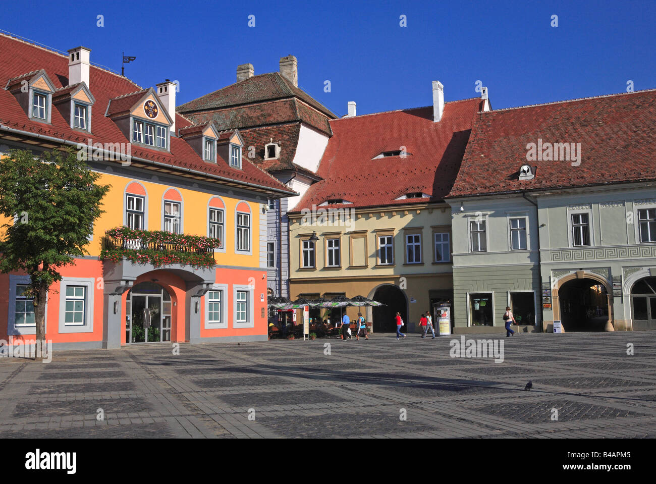 Romania, Transylvania, Sibiu, Piata Mare Stock Photo - Alamy