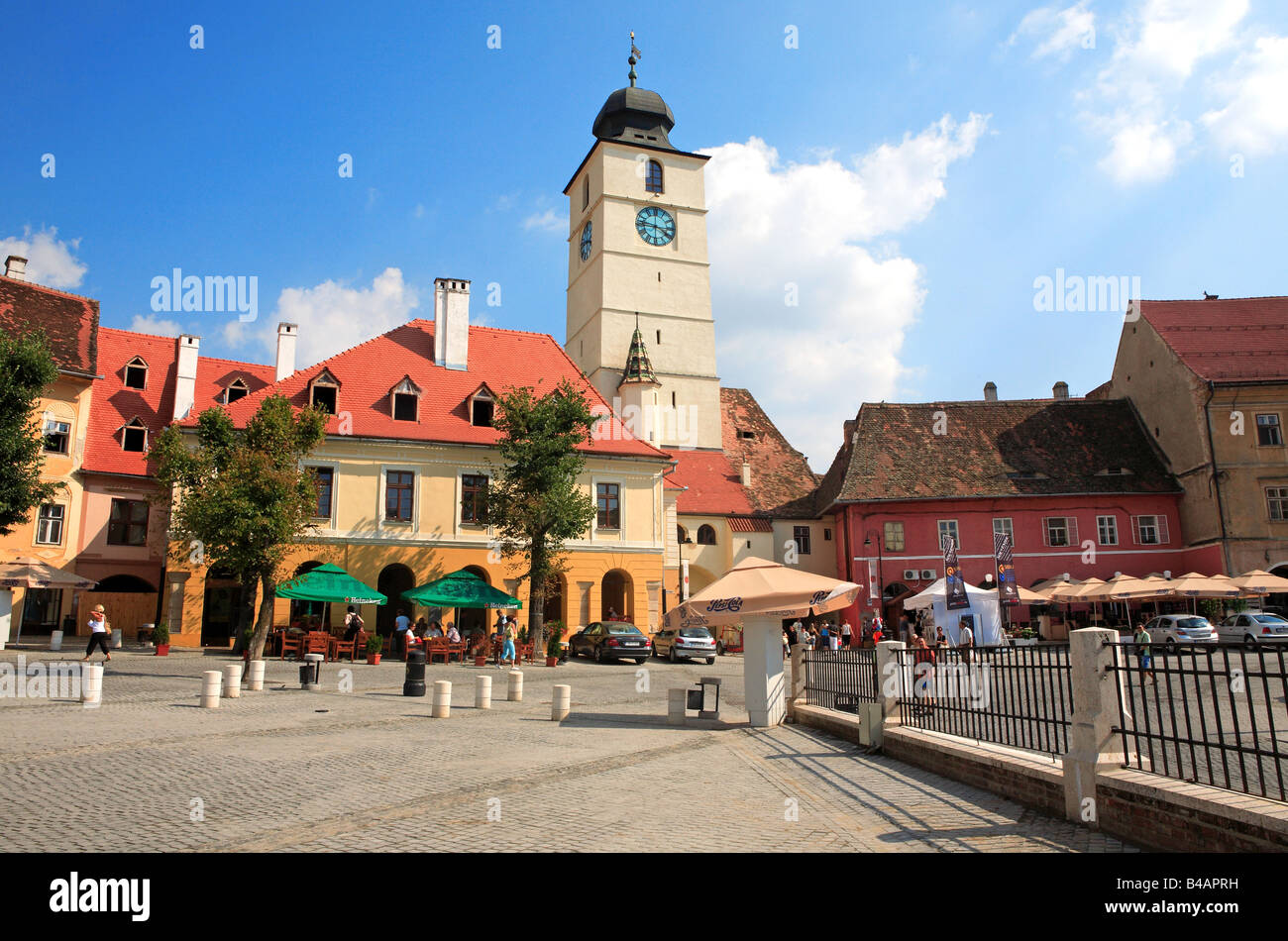 Sibiu transylvania piata mica hi-res stock photography and images - Alamy