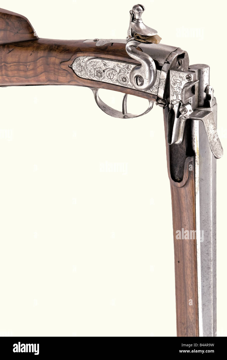 A flintlock breechloader, Leimat in Lippstadt, circa 1680. Octagonal ...