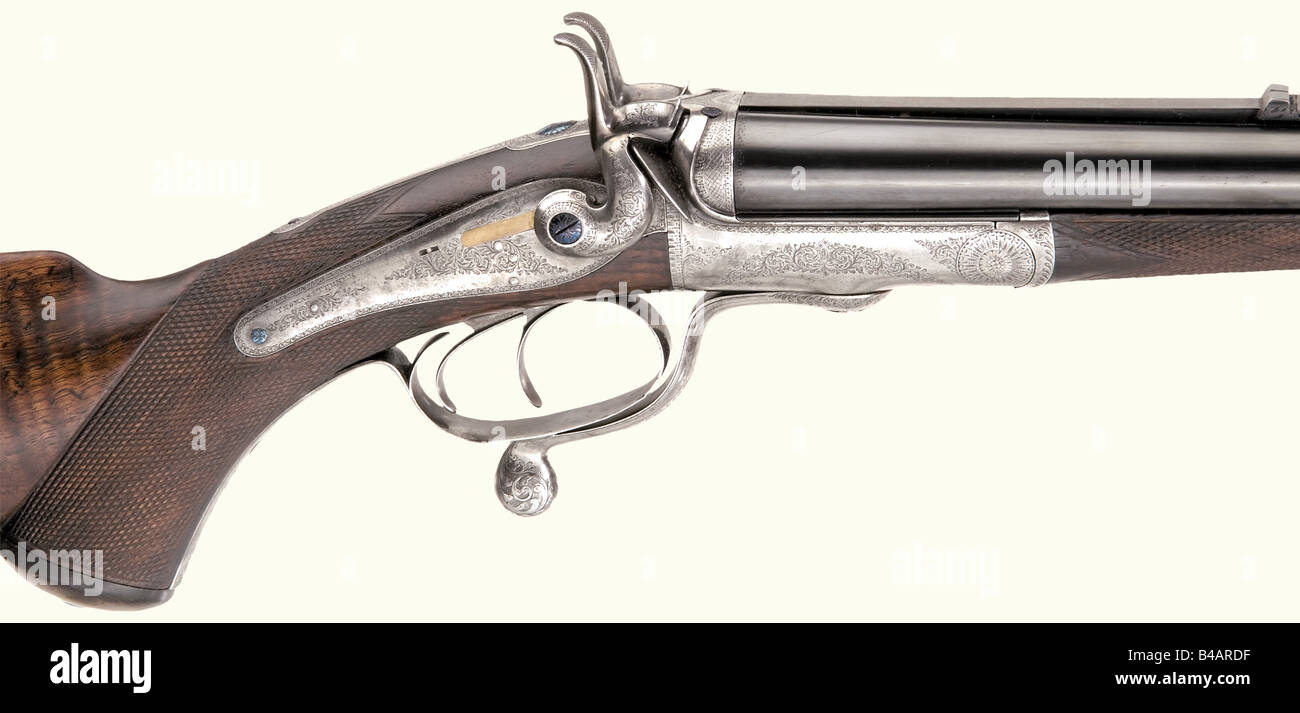 A double-barrelled hammer rifle, Thomas Turner in Birmingham, end of ...