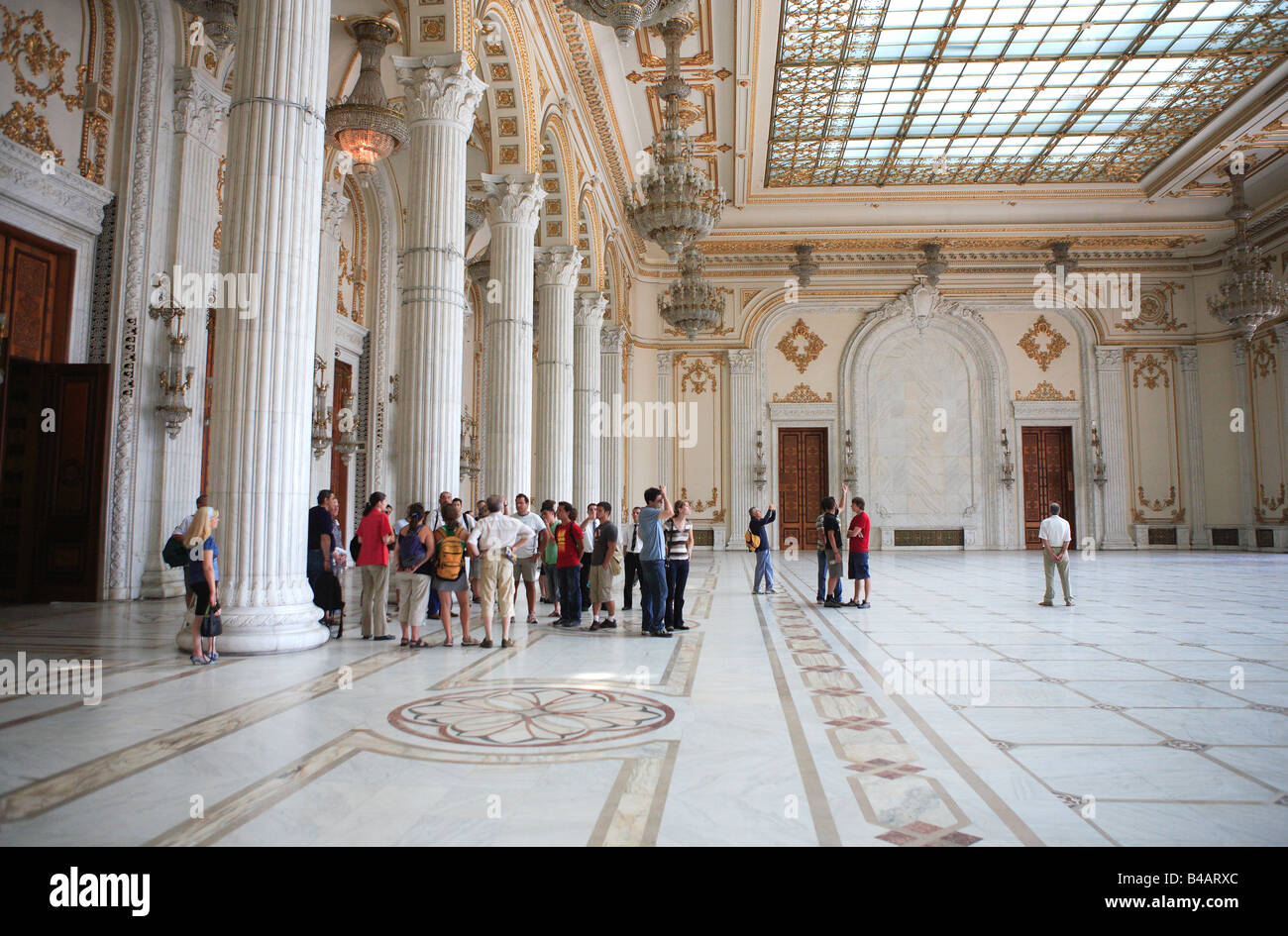 Bucharest, Palace Of Parliament Stock Photo - Alamy