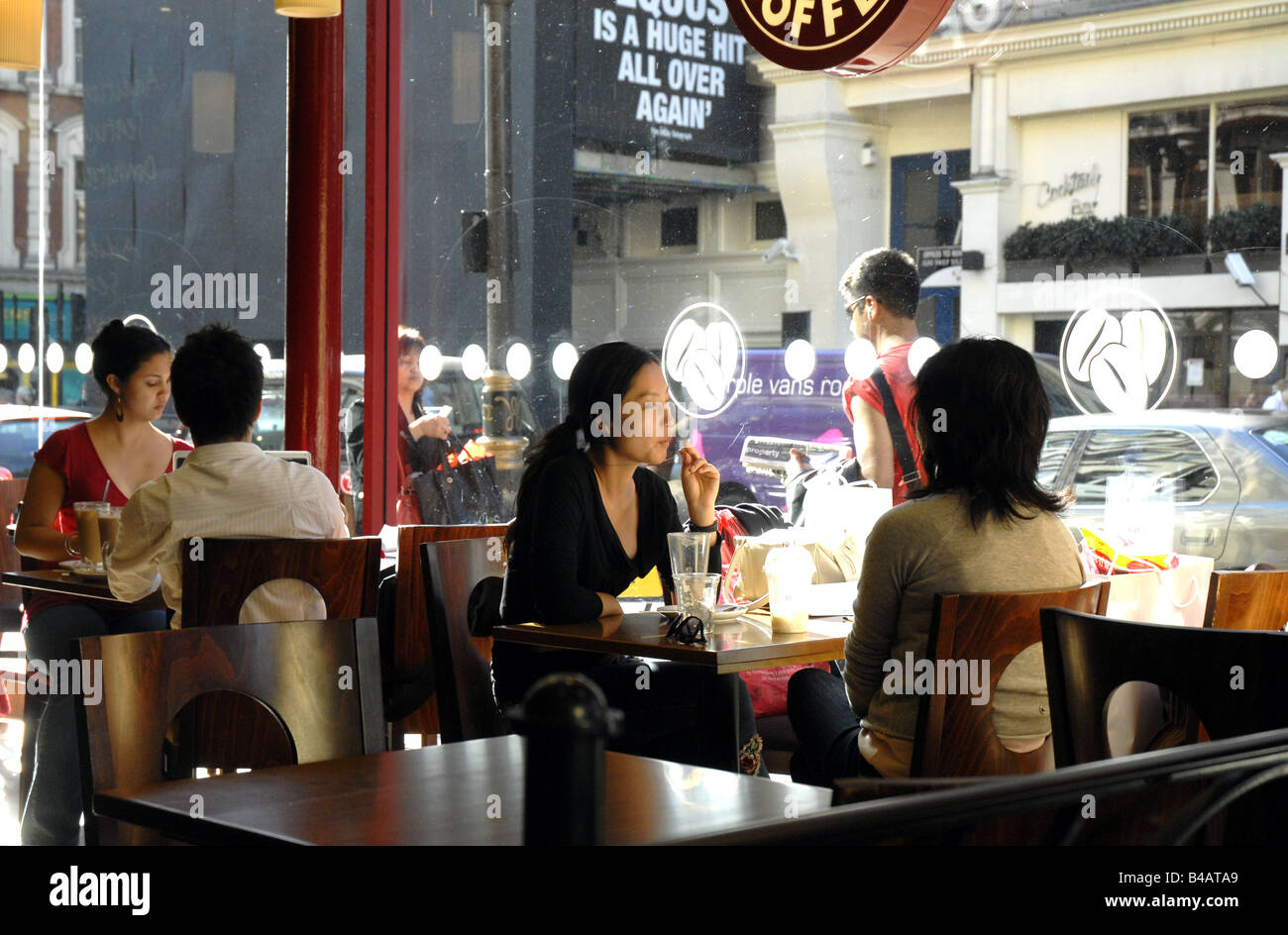 Chinatown Coffee Shop Shaftesbury Avenue London Stock Photo - Alamy