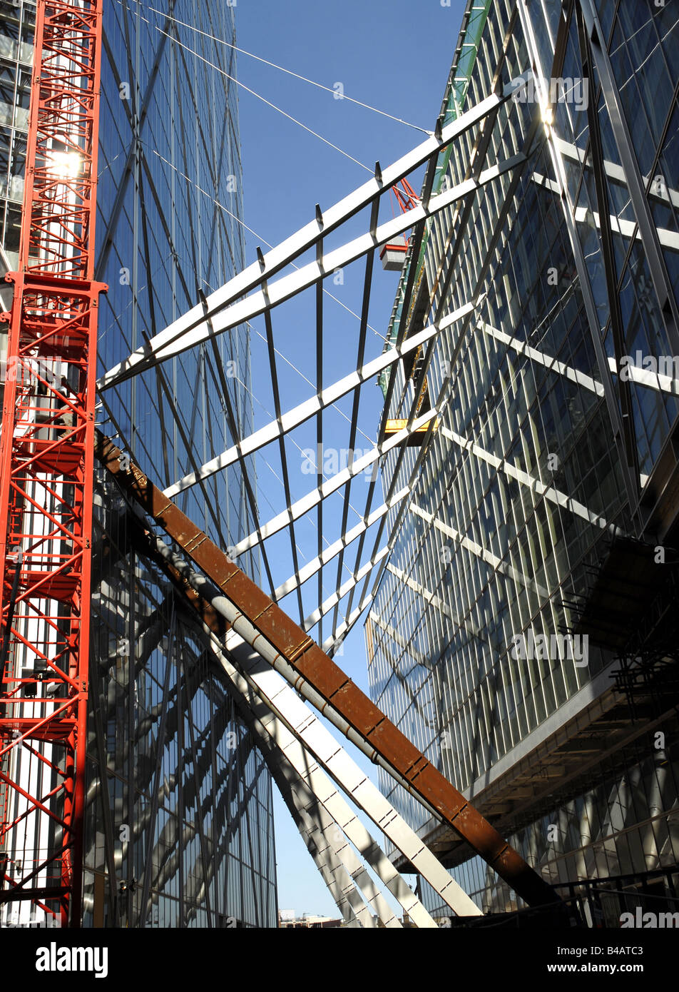 The Broadgate Tower And 201 Bishopsgate Development London Stock Photo ...