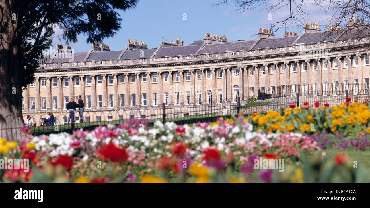 Bath The Royal Crescent Stock Photo - Alamy