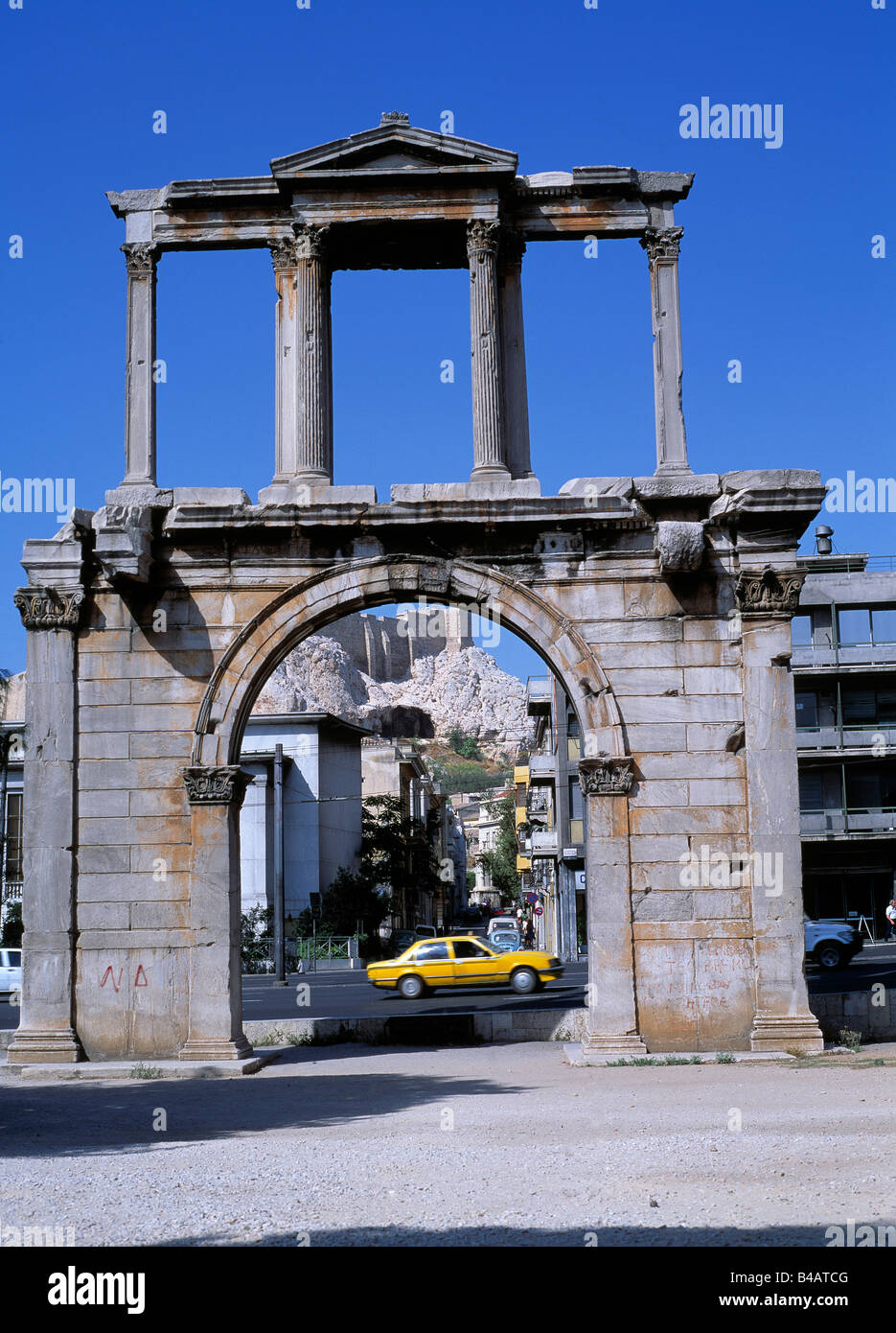 Athens, Hadrian's Arch Stock Photo - Alamy