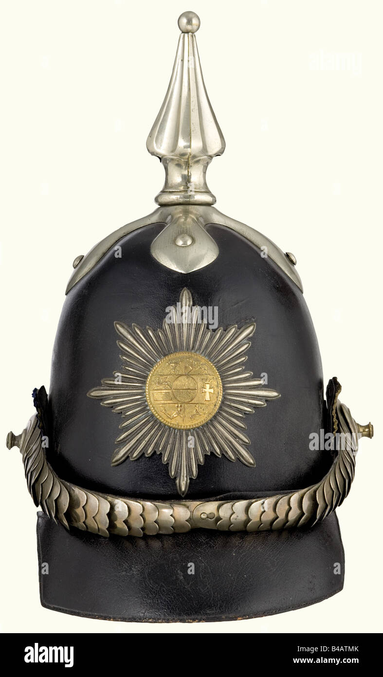 A 1848 - 53 helmet for officer's, of Pioneers or for an Aide-de-Camp ...