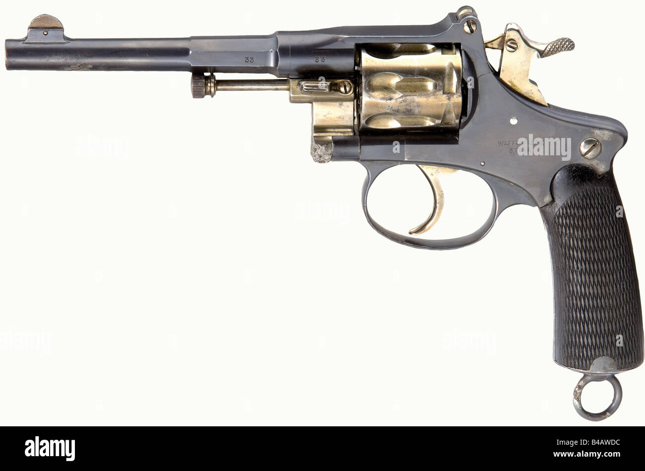 A Steyr gas-sealed revolver, trial 1893, special 8 mm calibre cartridge ...