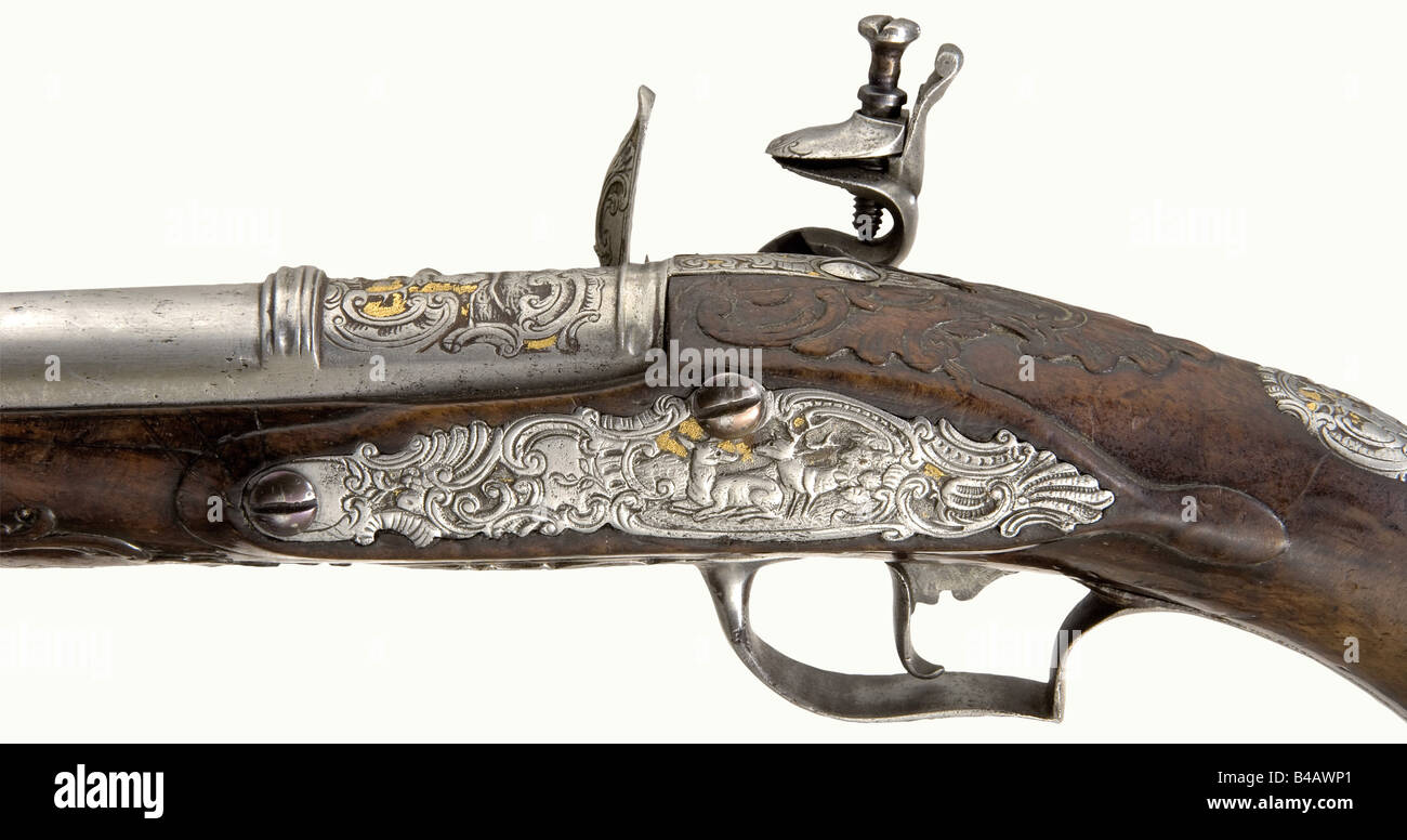 Flintlock pistol circa 1760 round hi-res stock photography and images ...