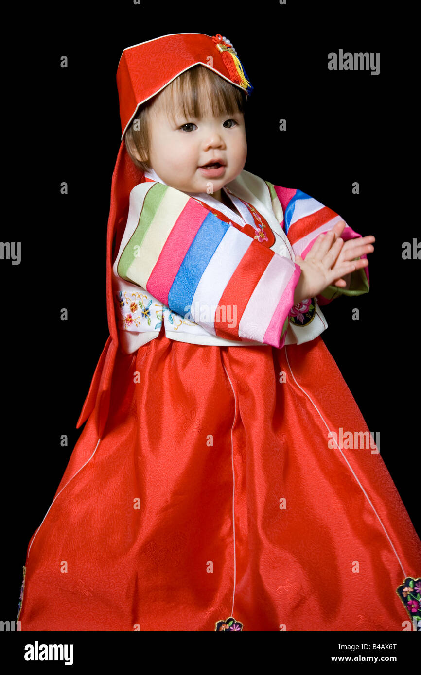 Child children red cloth hi-res stock photography and images - Alamy