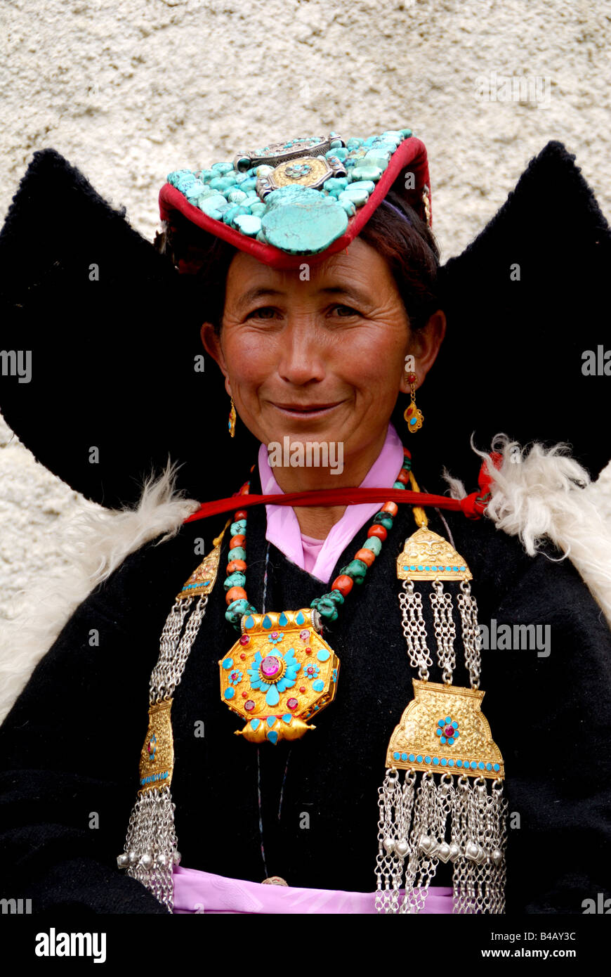 Ladakh head dresses hi-res stock photography and images - Alamy