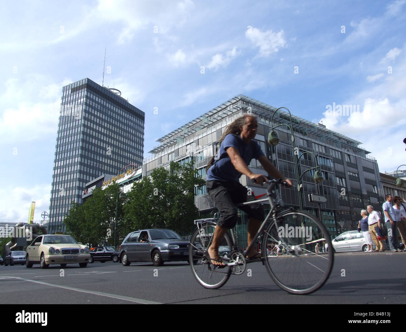 person riding bike in berlin, germany Stock Photo - Alamy