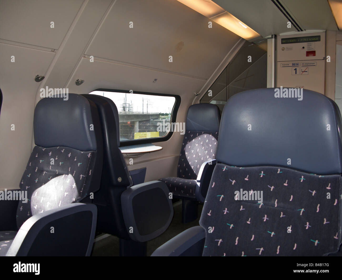 Interior of intercity train, Amsterdam, Netherlands Stock Photo - Alamy