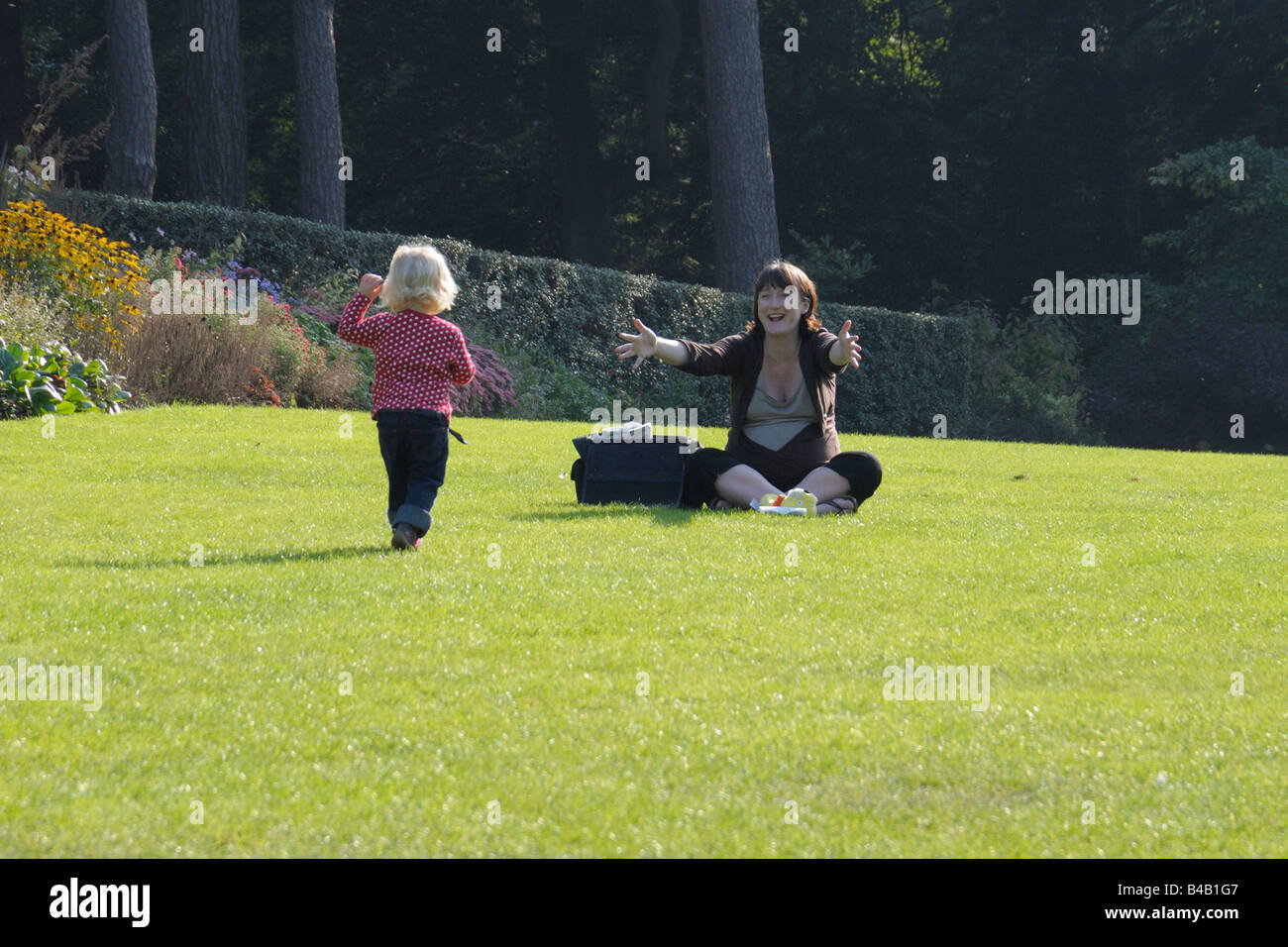 Mother calling child Stock Photo - Alamy Mother calling child Stock Photo - Alamy