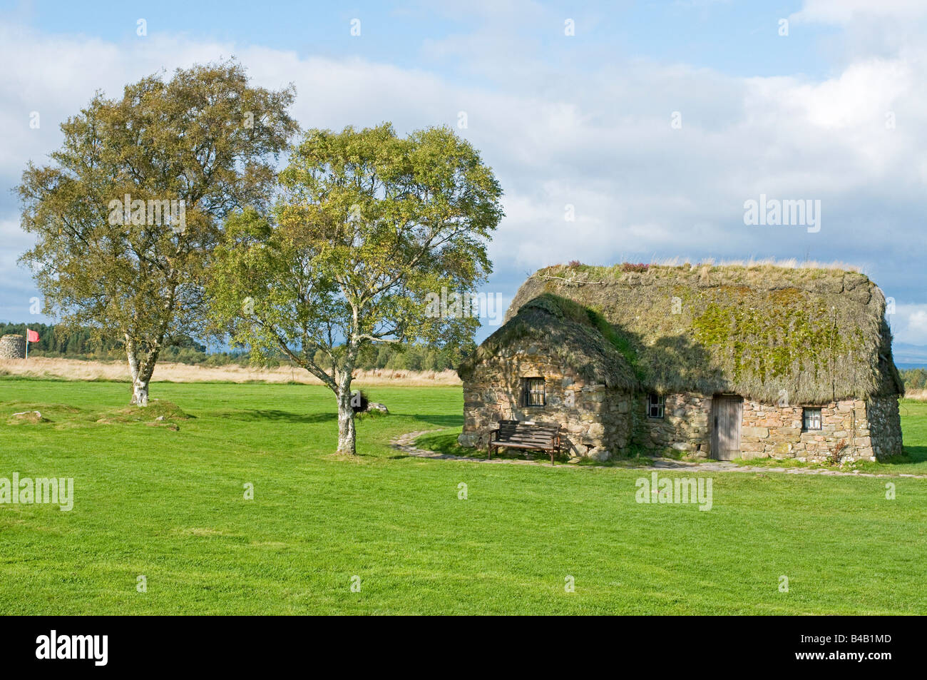 The original farmhouse of Leanach on the site of the Historic Culloden ...