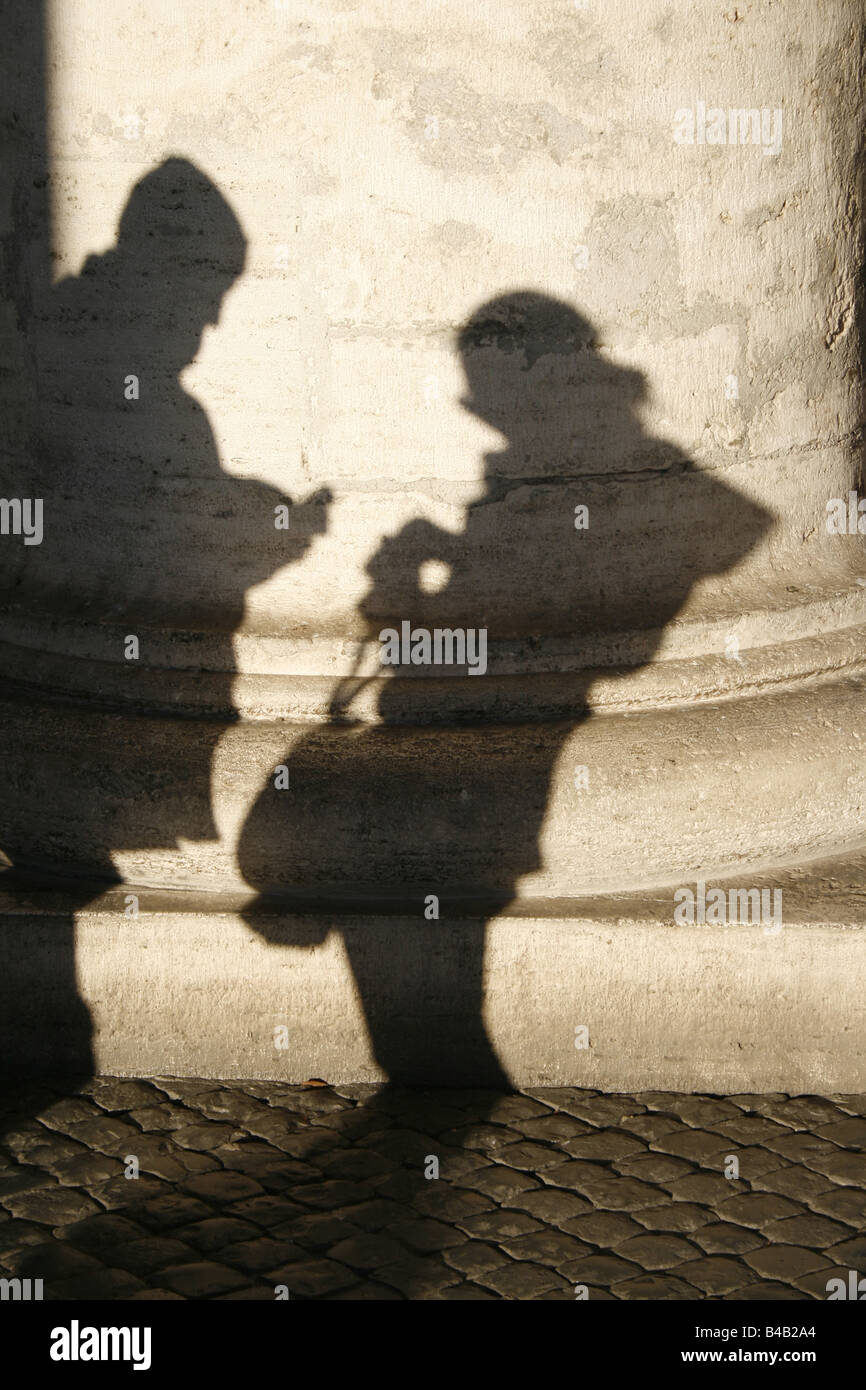 Secret meeting shadow hi-res stock photography and images - Alamy