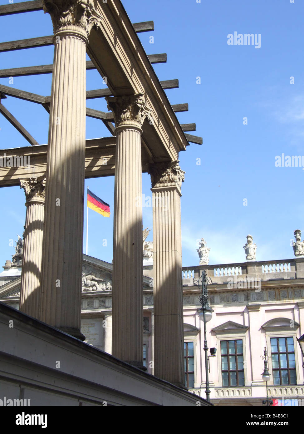 Roman columns by German Historic Museum in Berlin Stock Photo - Alamy