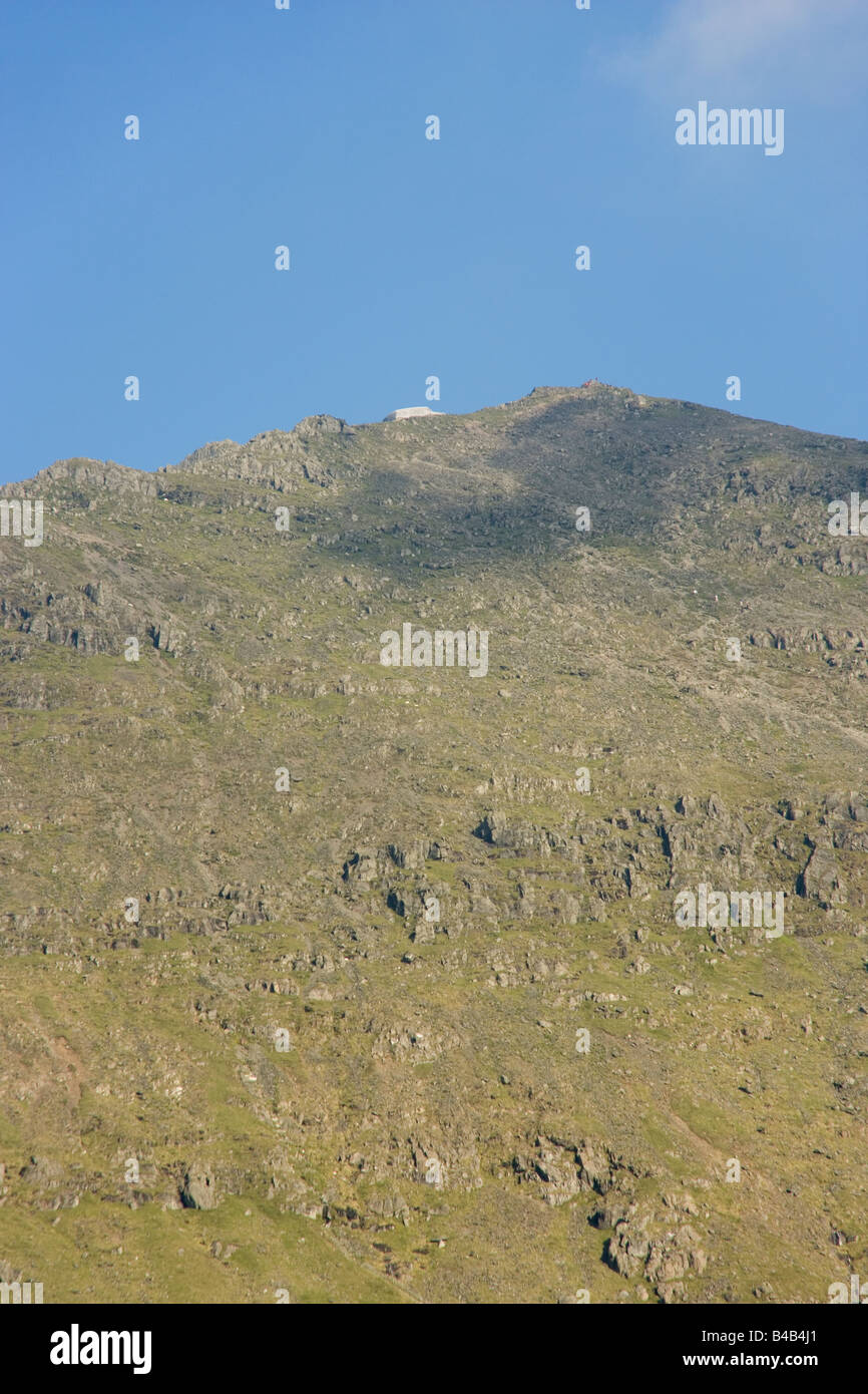 The new cafe built in 2008 on the top of Snowdon, Snowdonia, North ...