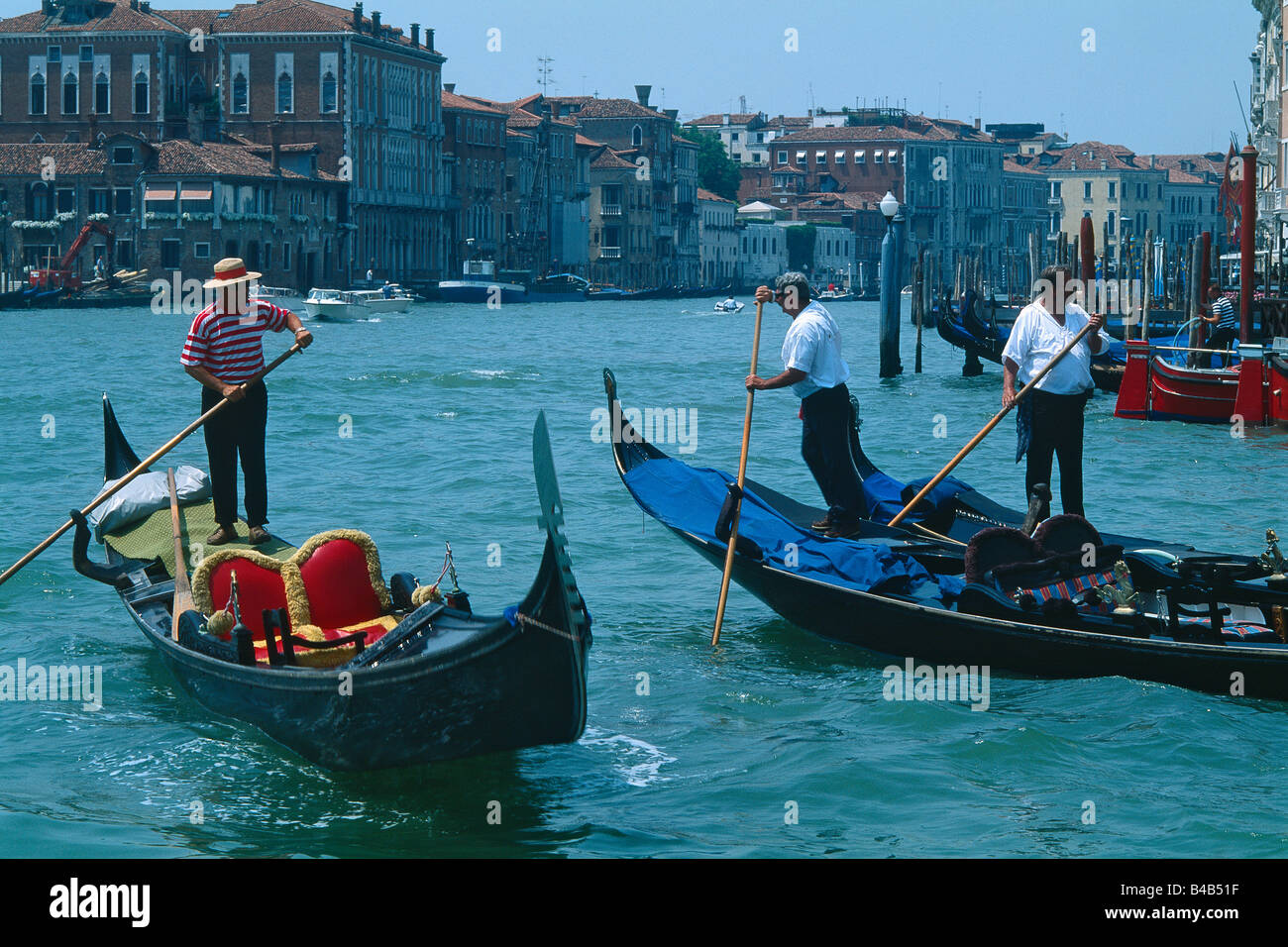 Italie Venise Gondoliers Stock Photo - Alamy