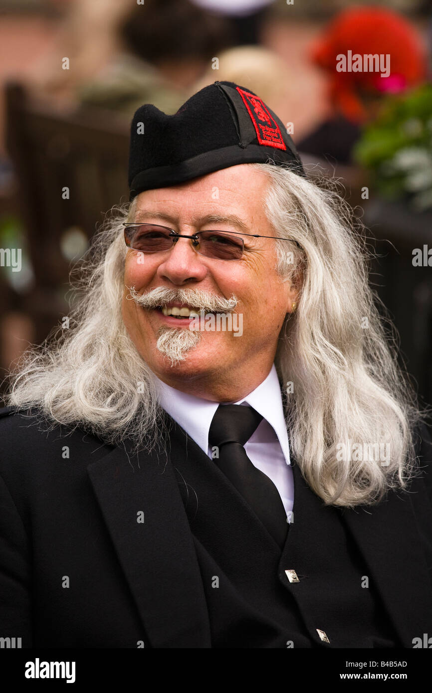 Pipe Band member involved in the Piping Festival Glasgow Scotland Stock ...