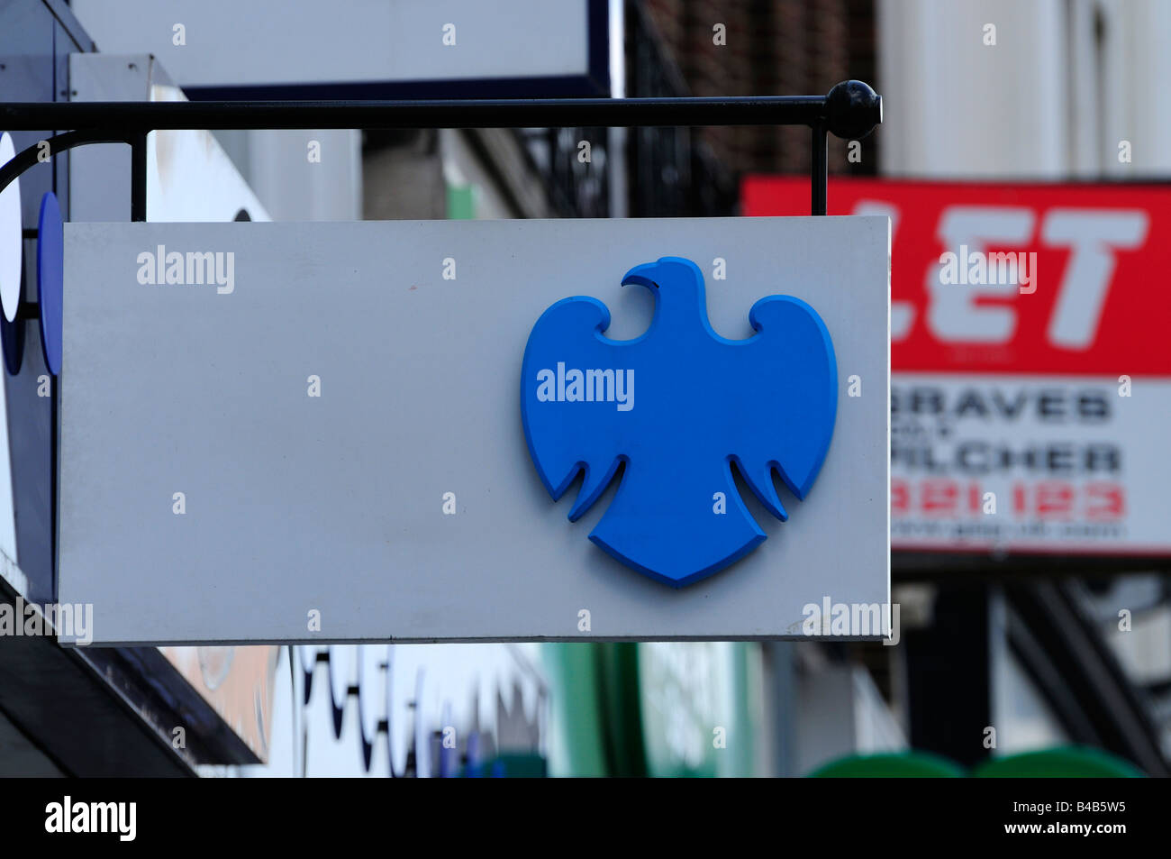 Barclays bank logo eagle hi-res stock photography and images - Alamy