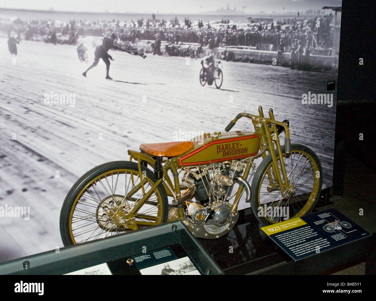 1923 Freddie Dixon Race Motorcycle / Harley-Davidson on display at the ...