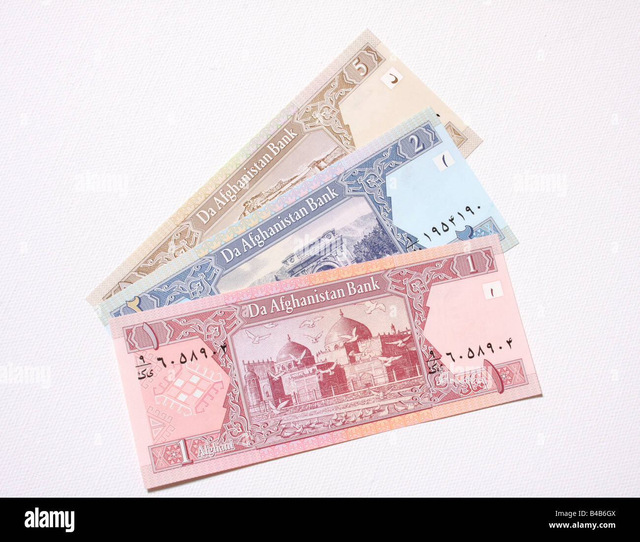 Bank notes from the Bank of Afghanistan Stock Photo - Alamy