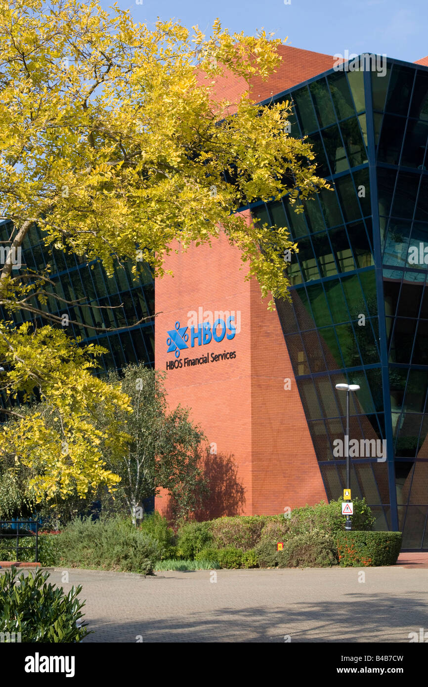 Blue Leanie office block HBOS bank headquarters Aylesbury ...