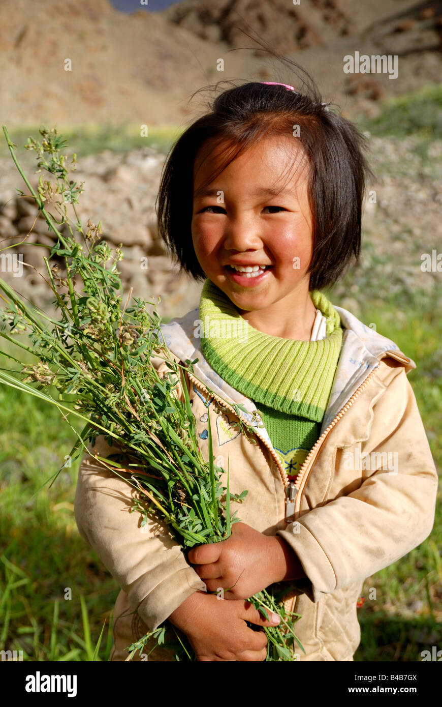 Ladakhi girl,Hemis,Ladakh,India,Jammu and Kashmir Stock Photo - Alamy
