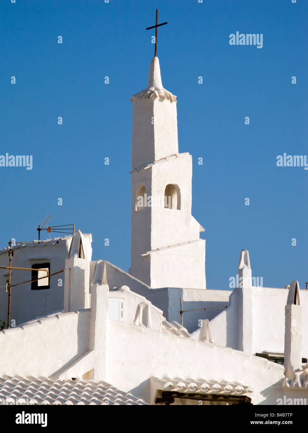 The quaint old church in the middle of the traditional fishing village ...
