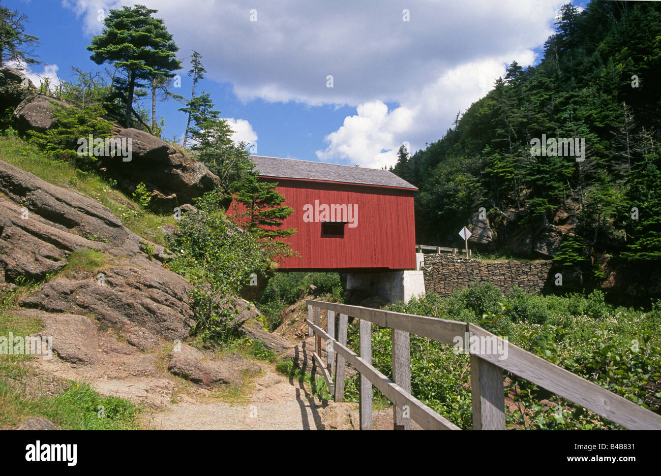 One of the many covered bridges that dot the landscape of Eastern ...