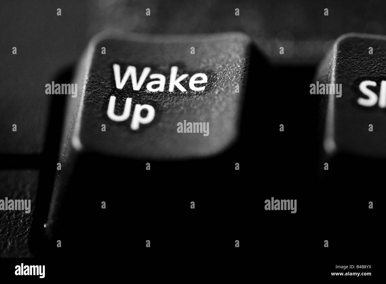 Black Keyboard Key Stock Photo - Alamy