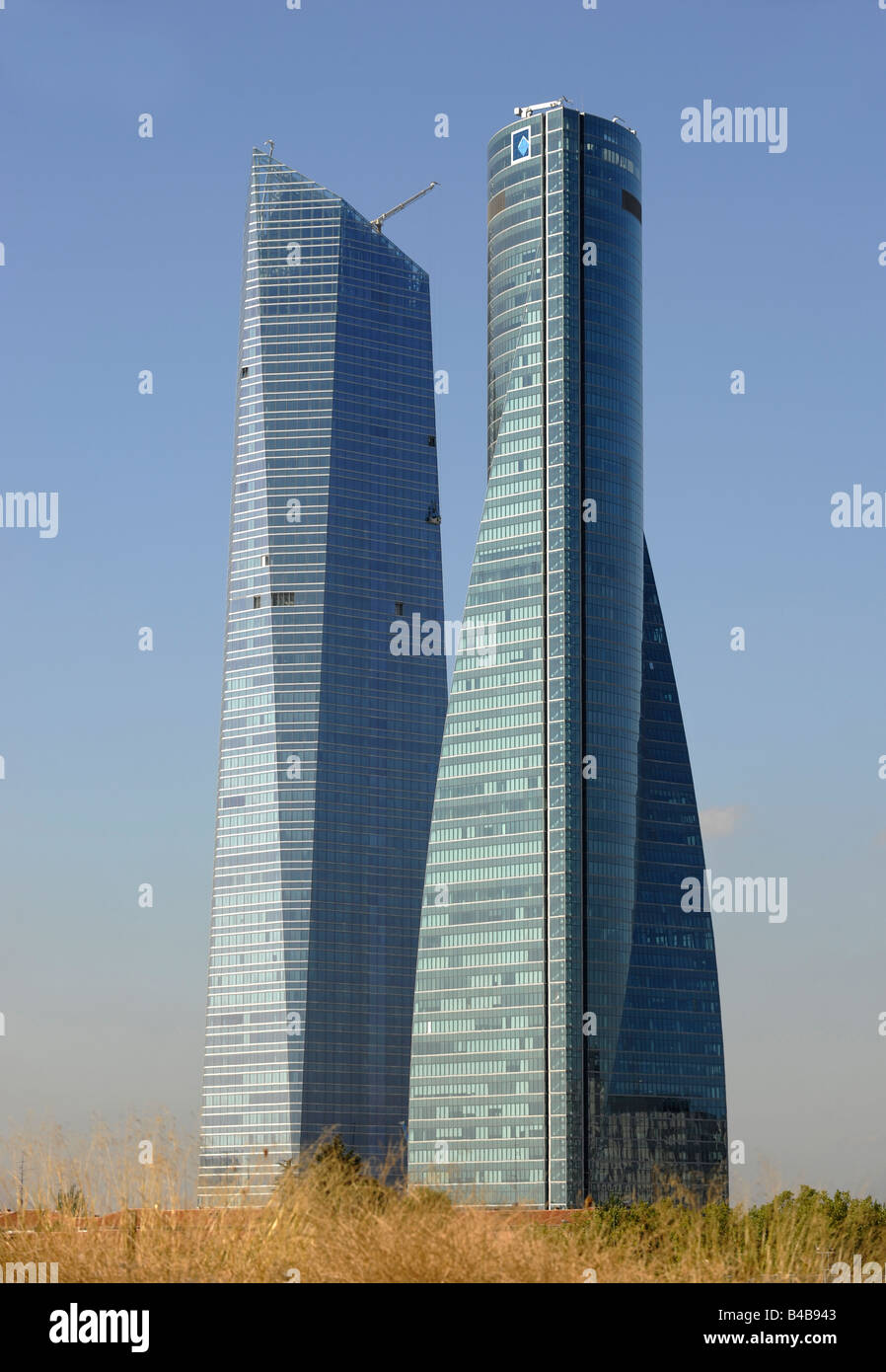 The Cuatro Torres Four Towers Business Area of Madrid Stock Photo - Alamy