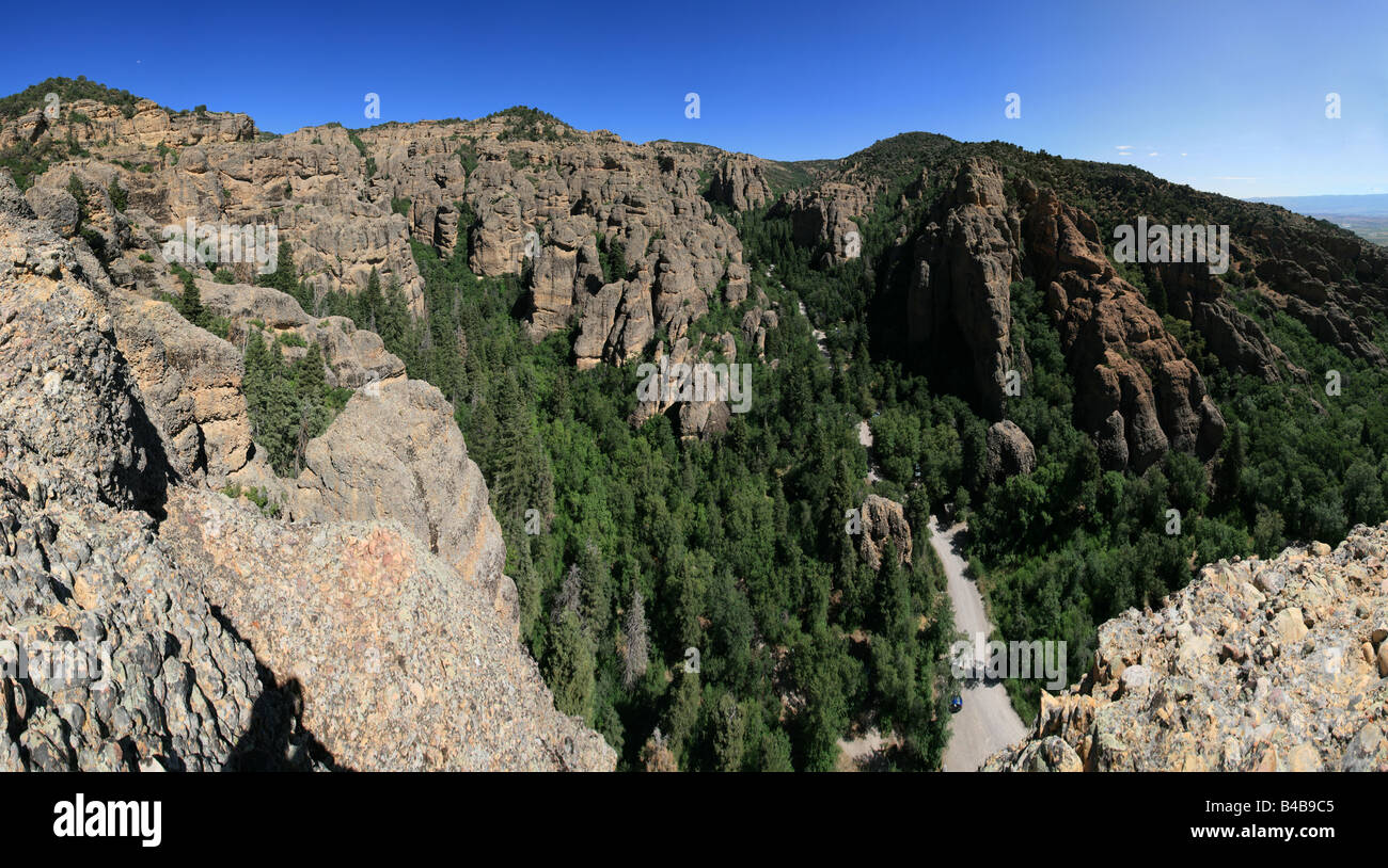 panorama of Maple Canyon Utah from the top of a spire Stock Photo - Alamy