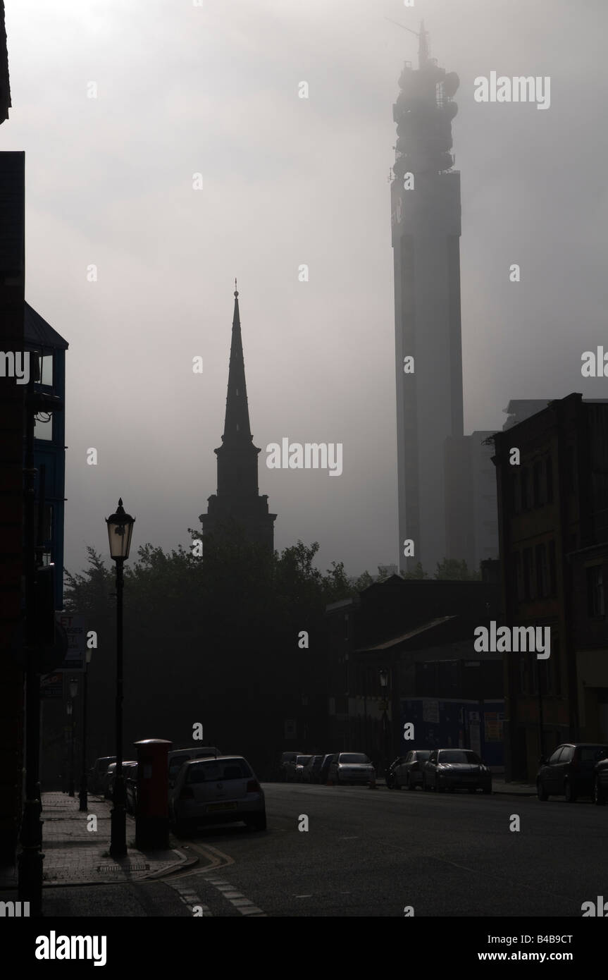 Birmingham skyline mist hi-res stock photography and images - Alamy
