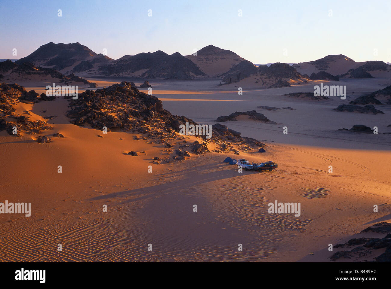 A tourists camp in Jebel Acacus, Sahara Desert, Libya Stock Photo - Alamy