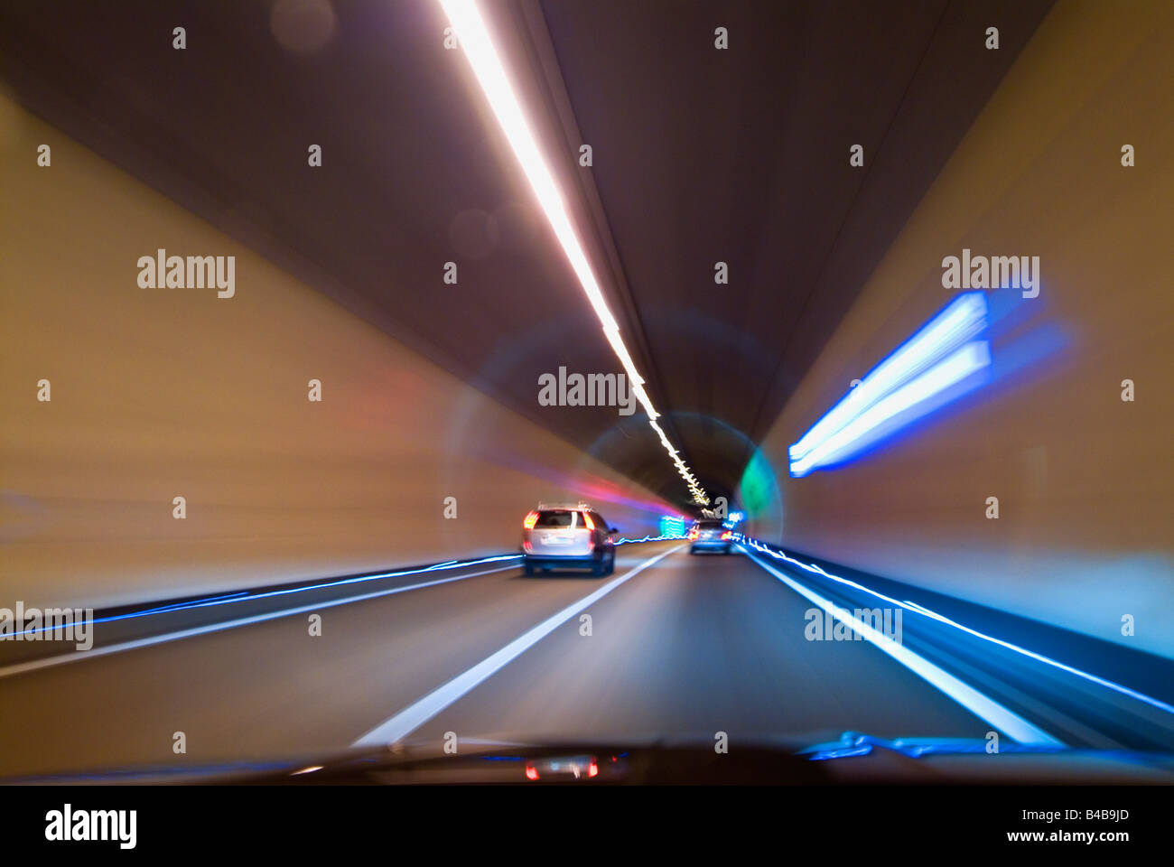Drive through a tunnel Stock Photo - Alamy