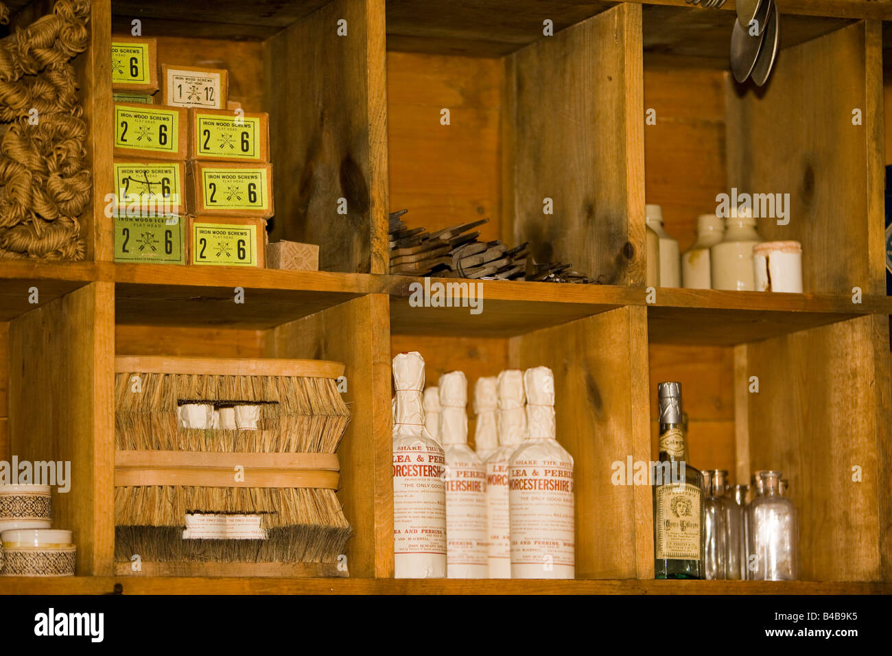 Goods on the shelves of the General Store, Lower Fort Garry - a ...