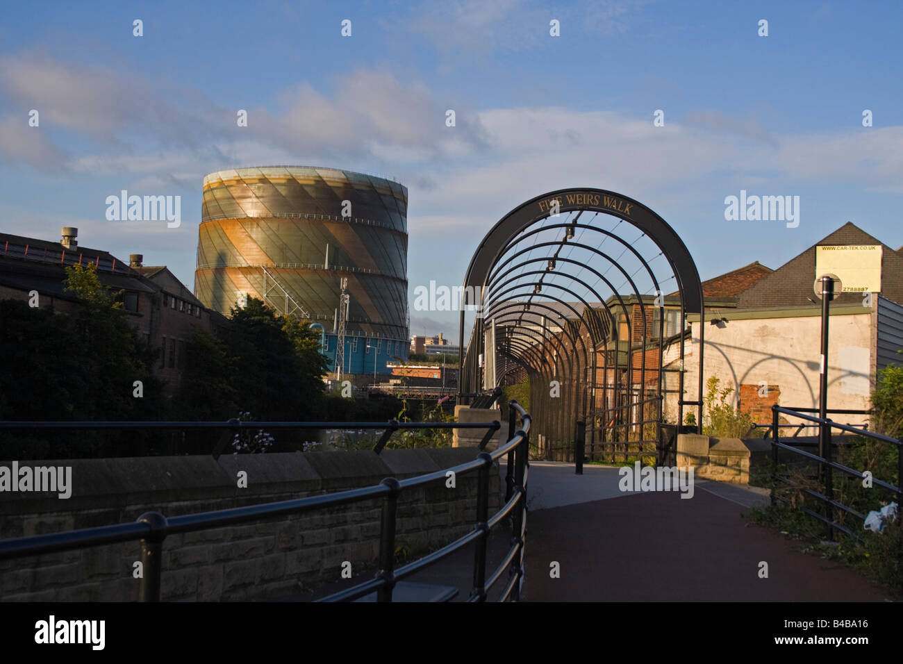 five weirs walk sheffield Stock Photo - Alamy