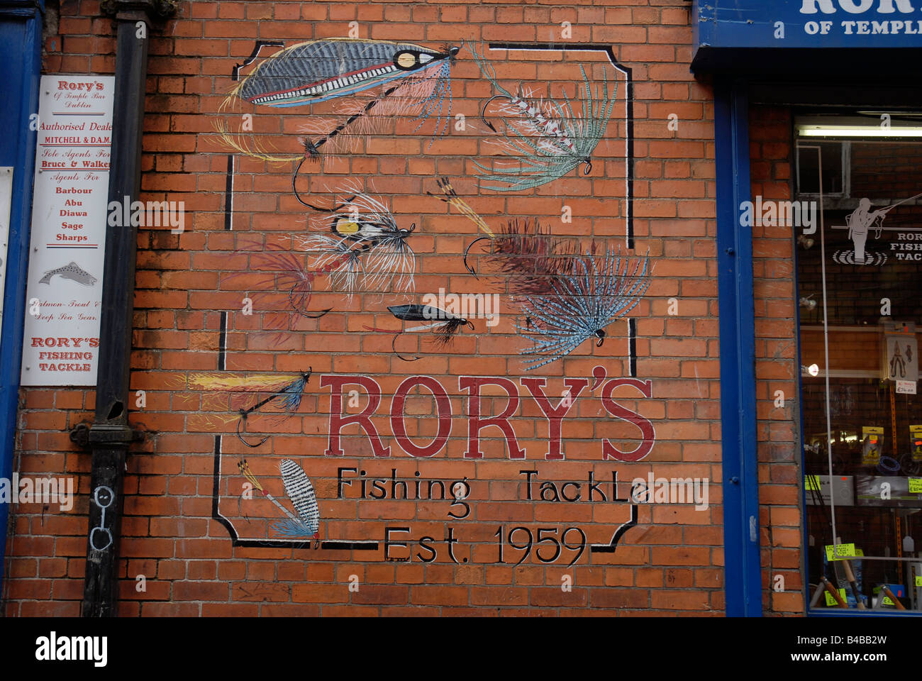 Rory s fishing seller in Temple Bar Dublin Ireland Stock Photo - Alamy