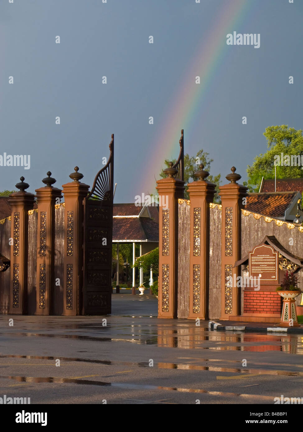 Asia, Malaysia, Kelantan State, Kota Bharu, entrance to the Royal ...