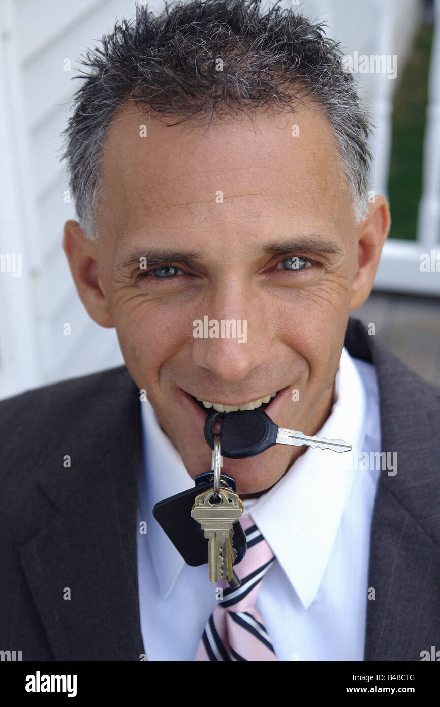 Wearing grey striped suit hi-res stock photography and images - Alamy