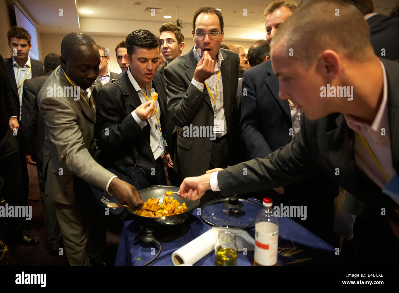 Employees learn cookery and teamwork at a corporate rally day held for ...