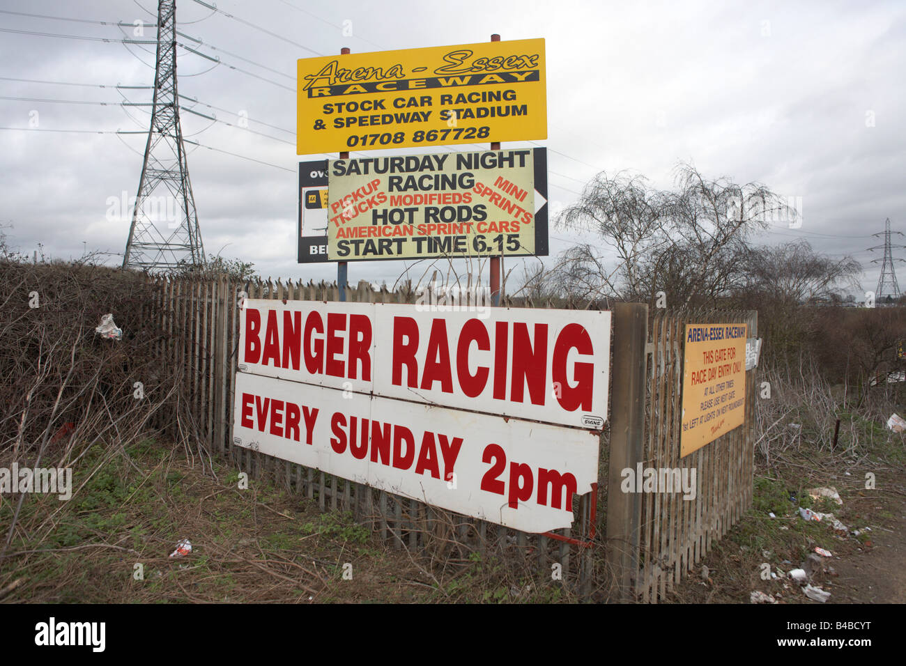 Sundays hobby billboard sign hi-res stock photography and images - Alamy