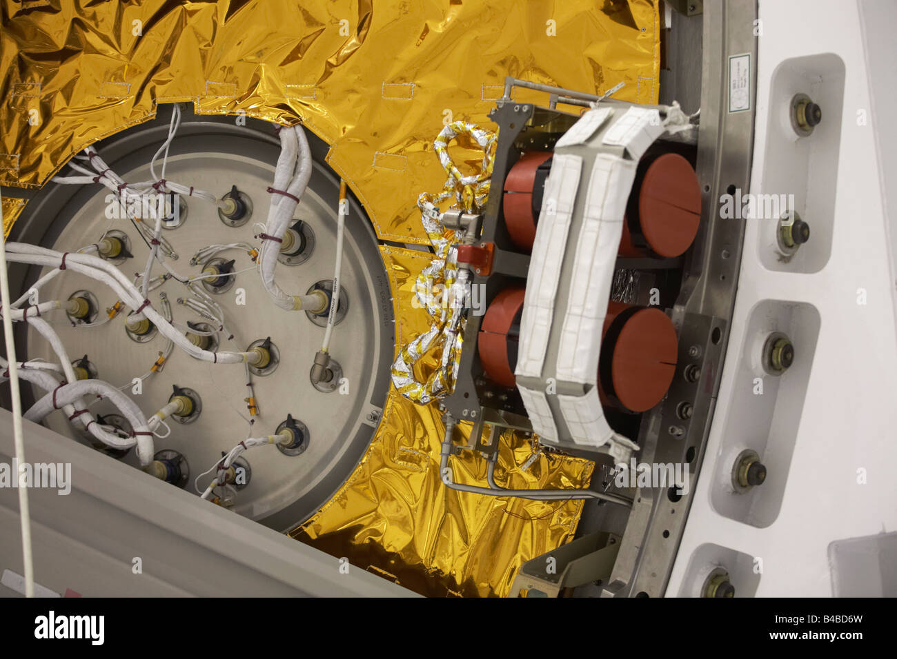 Solar foil detail of European Space Agency's Automated Transfer Vehicle ...