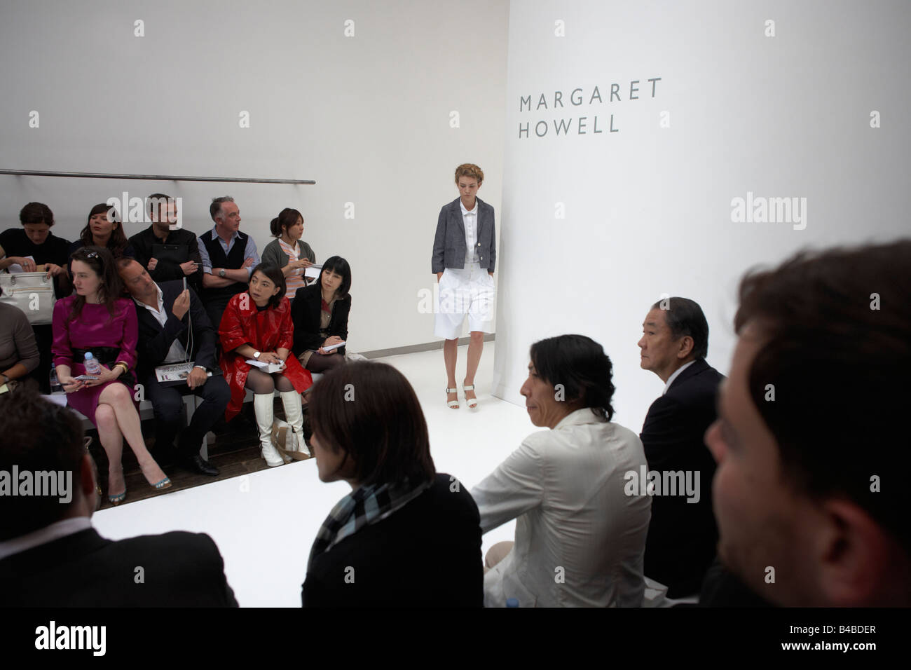 Girl model starts her catwalk at British couture designer Margaret ...